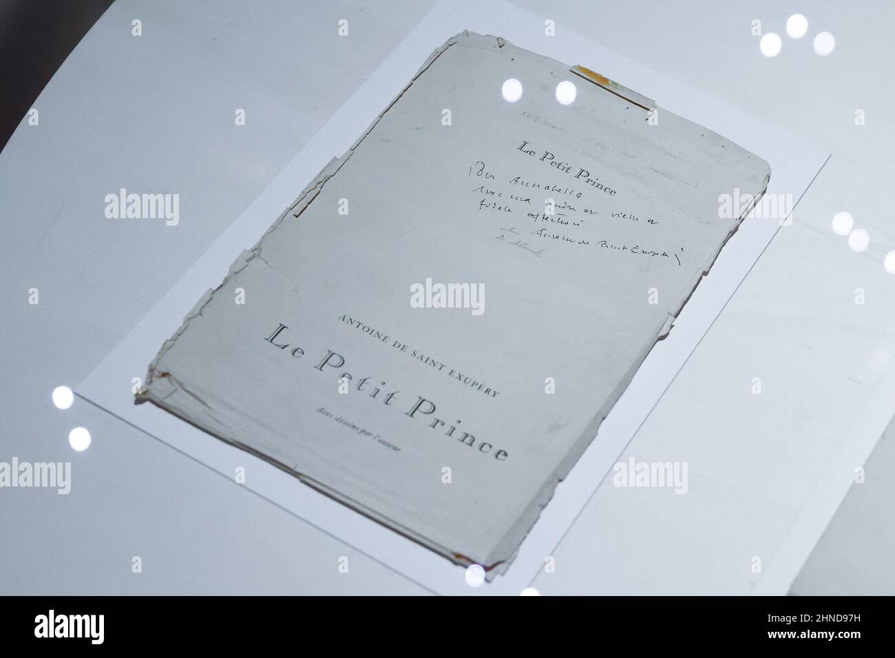 Presentation of the original manuscript of The Little Prince ( Le Petit ...