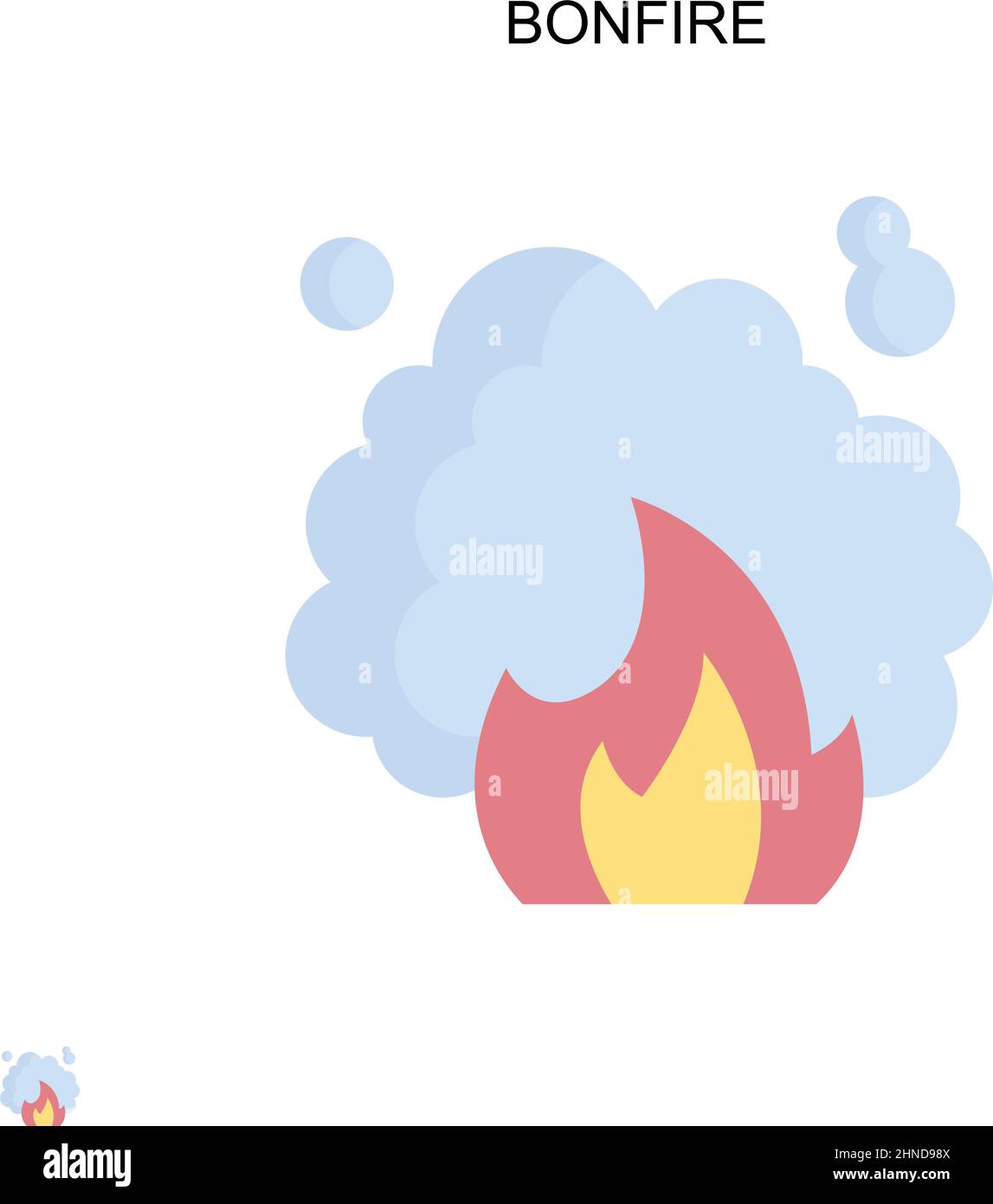 Bonfire Simple vector icon. Illustration symbol design template for web ...