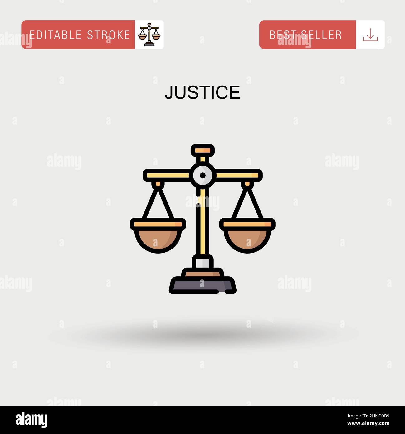 Justice Simple vector icon Stock Vector Image & Art - Alamy