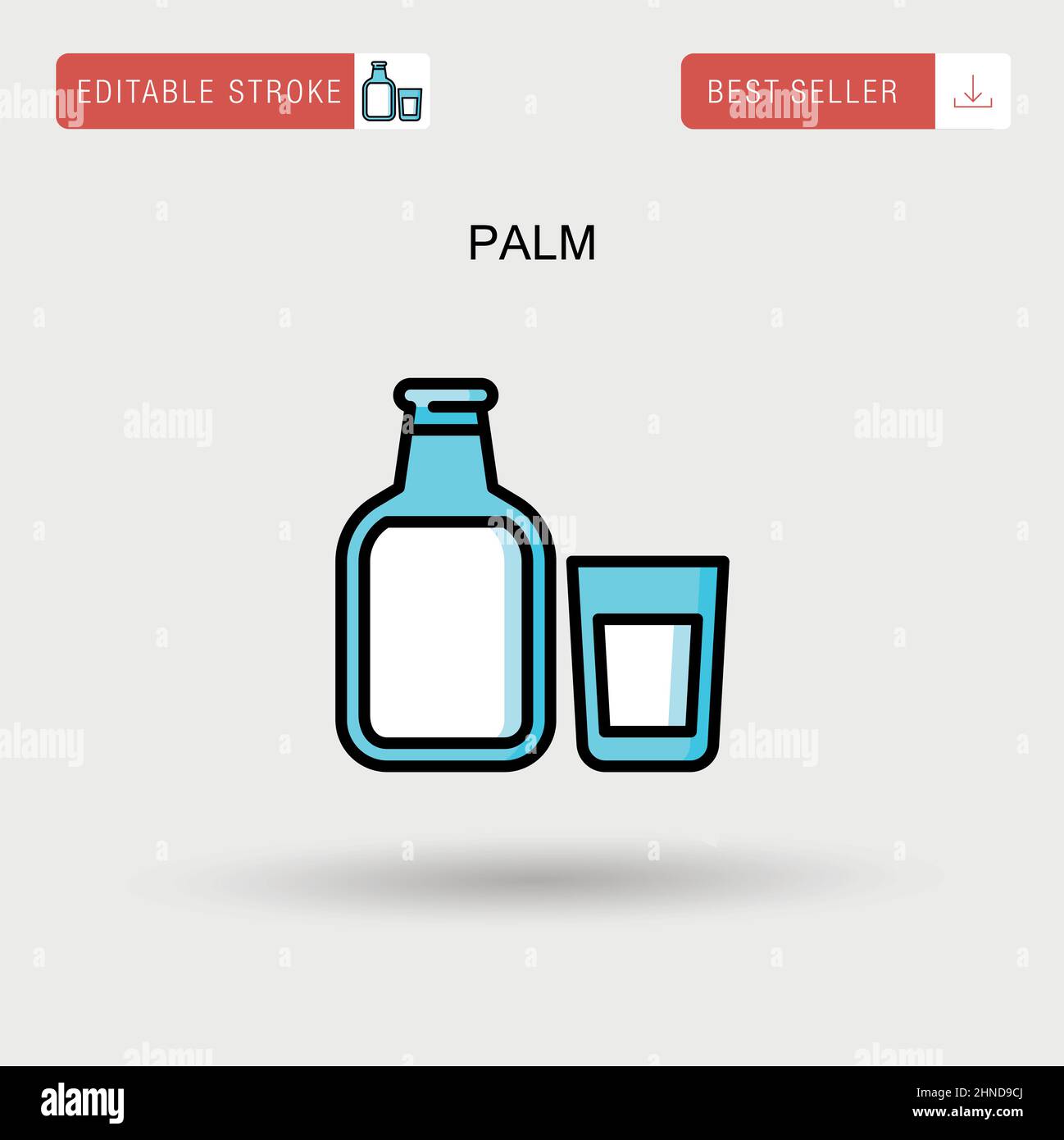 Exotic palm icon simple hi-res stock photography and images - Alamy