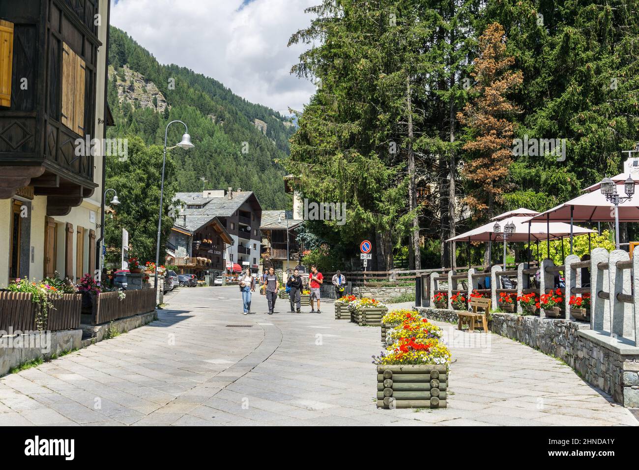 Italy, Aosta Valley, Champoluc Stock Photo - Alamy