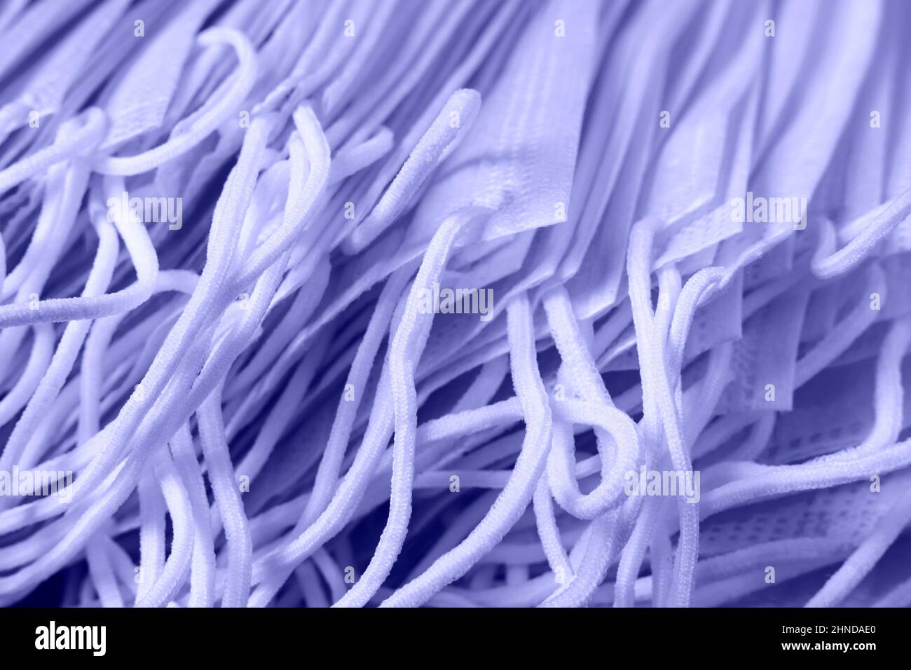 A bunch of medical masks, a close-up of protective face masks to ...