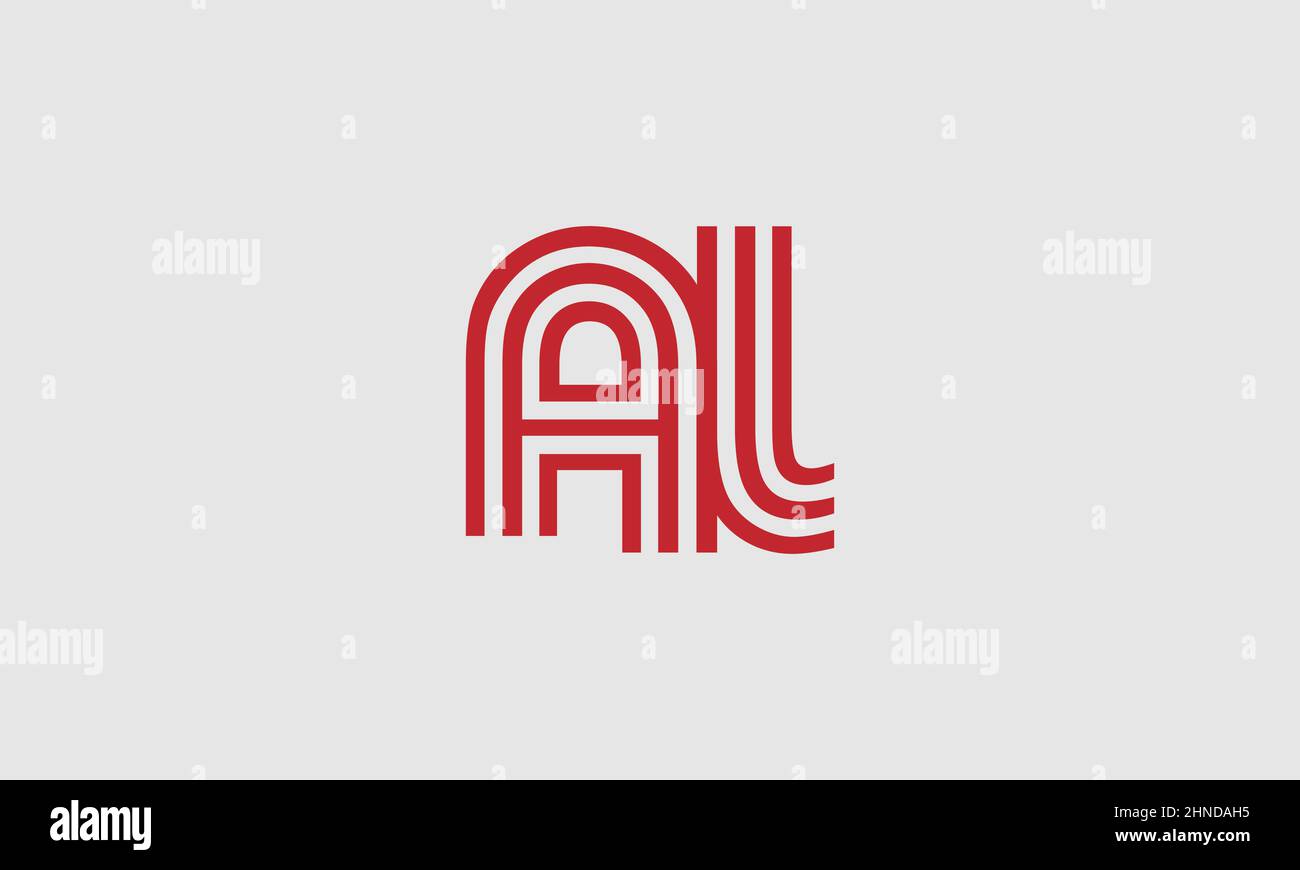 Letter al vector vectors hi-res stock photography and images - Alamy