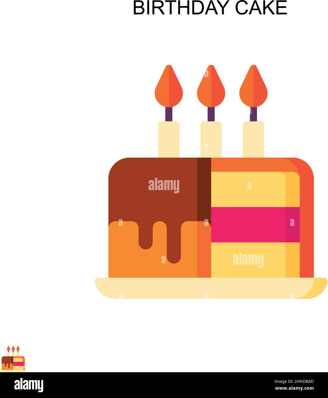 Birthday cake Stock Vector Images - Alamy