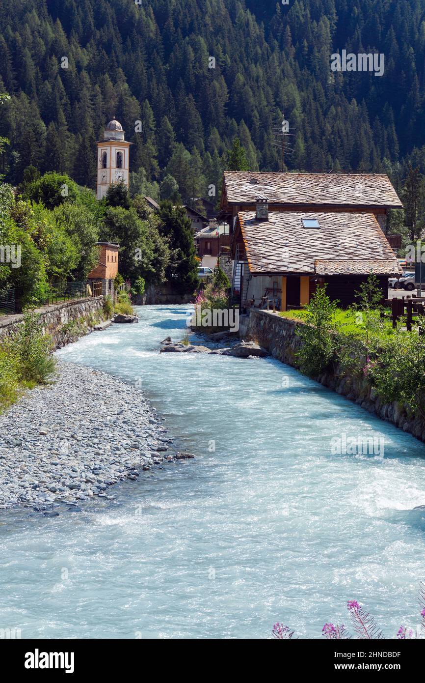 Italy, Aosta Valley, Champoluc Stock Photo - Alamy