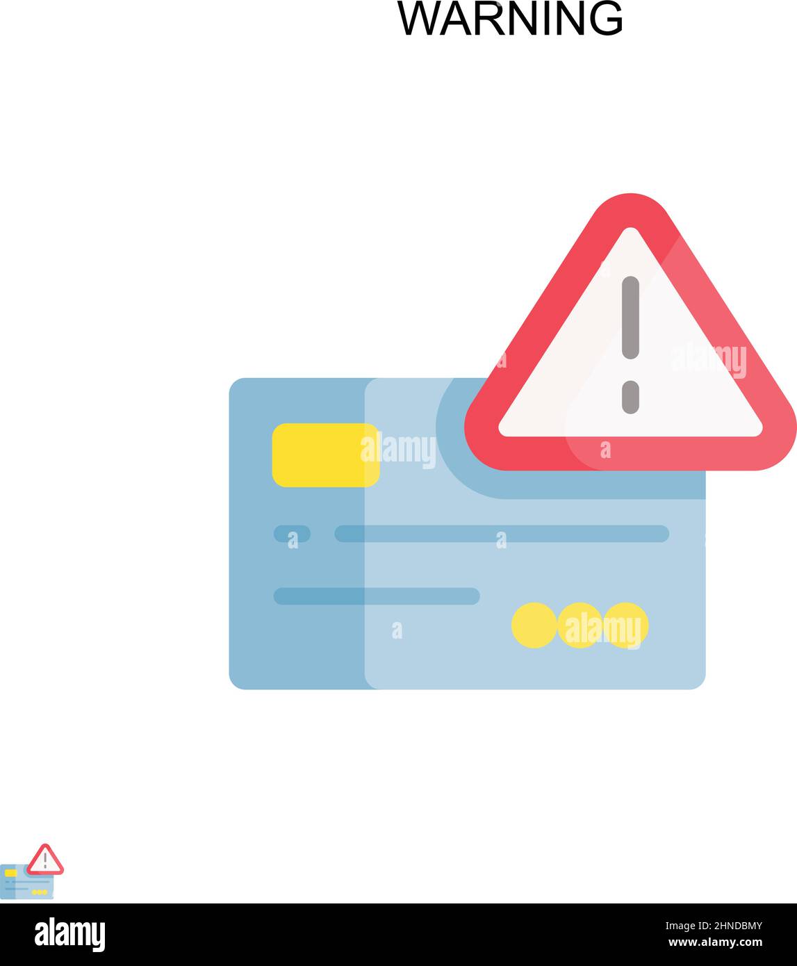 Warning Simple vector icon. Illustration symbol design template for web ...