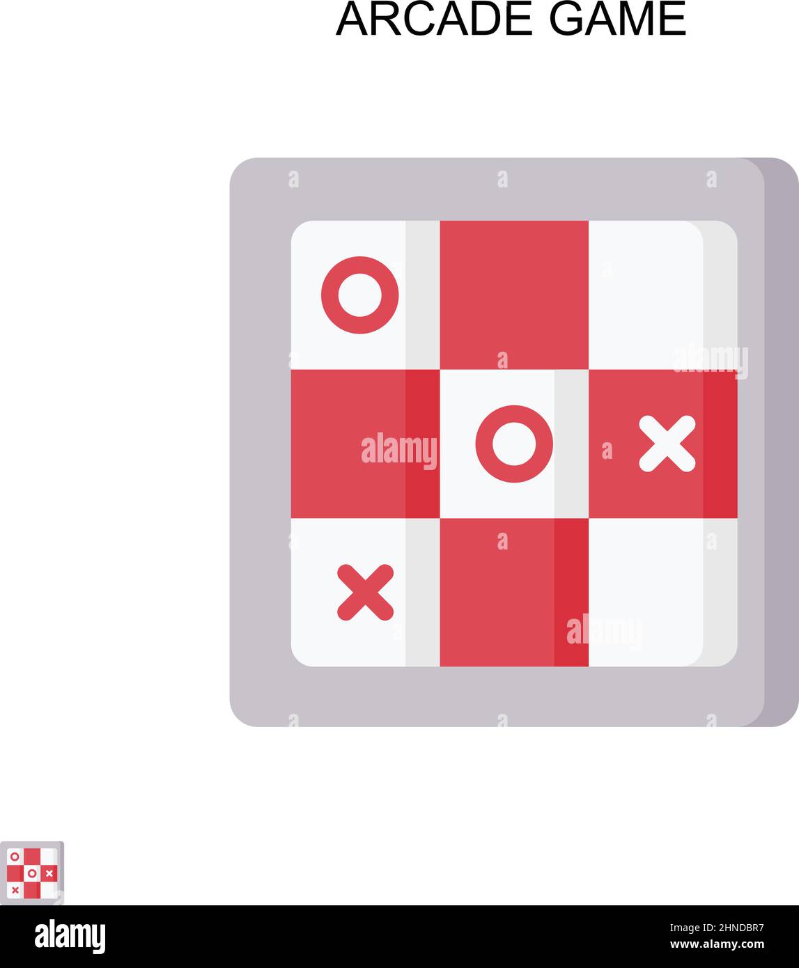 Arcade game Simple vector icon. Illustration symbol design template for ...