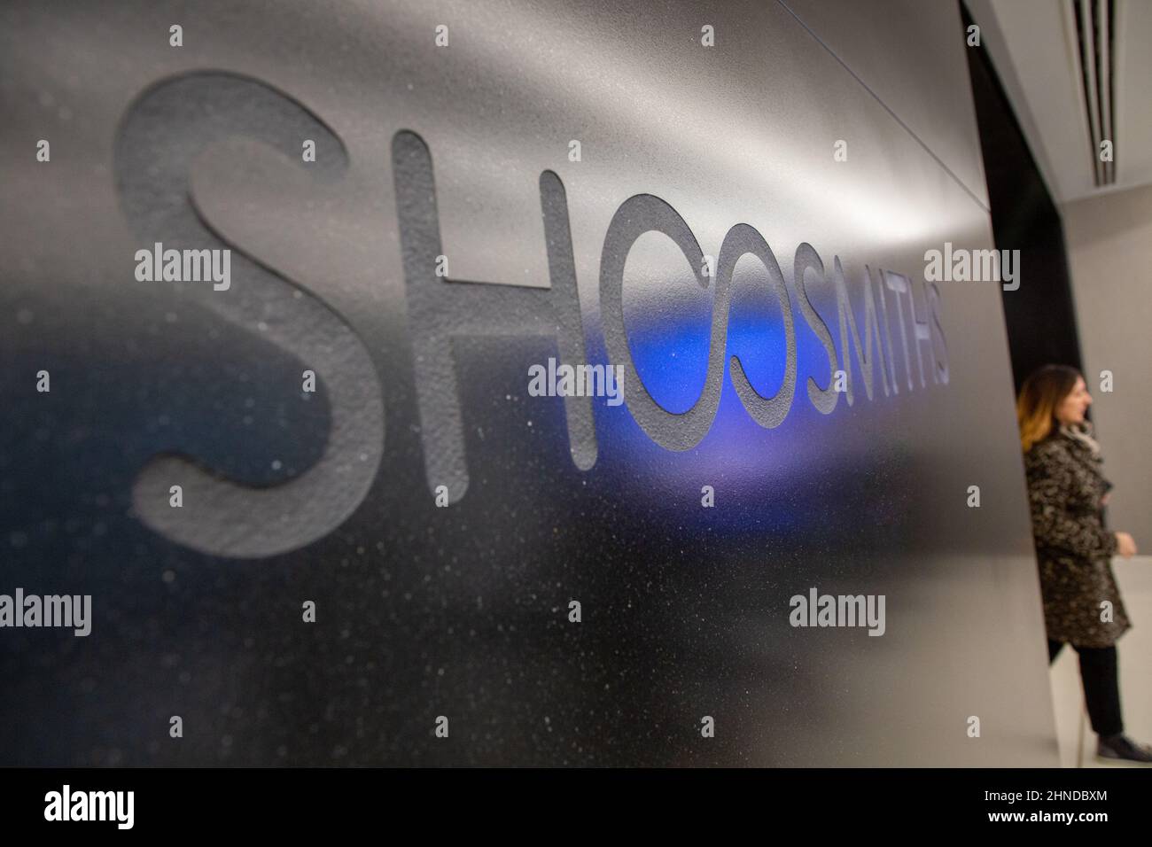 Shoosmiths Law Firm in London, inside reception Stock Photo - Alamy