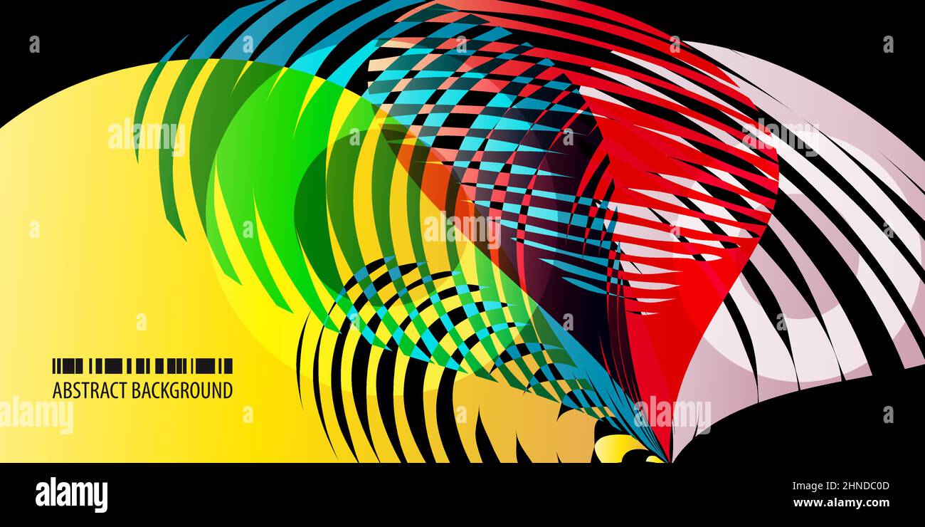 Abstract colorful background vector template with blended multiple ...