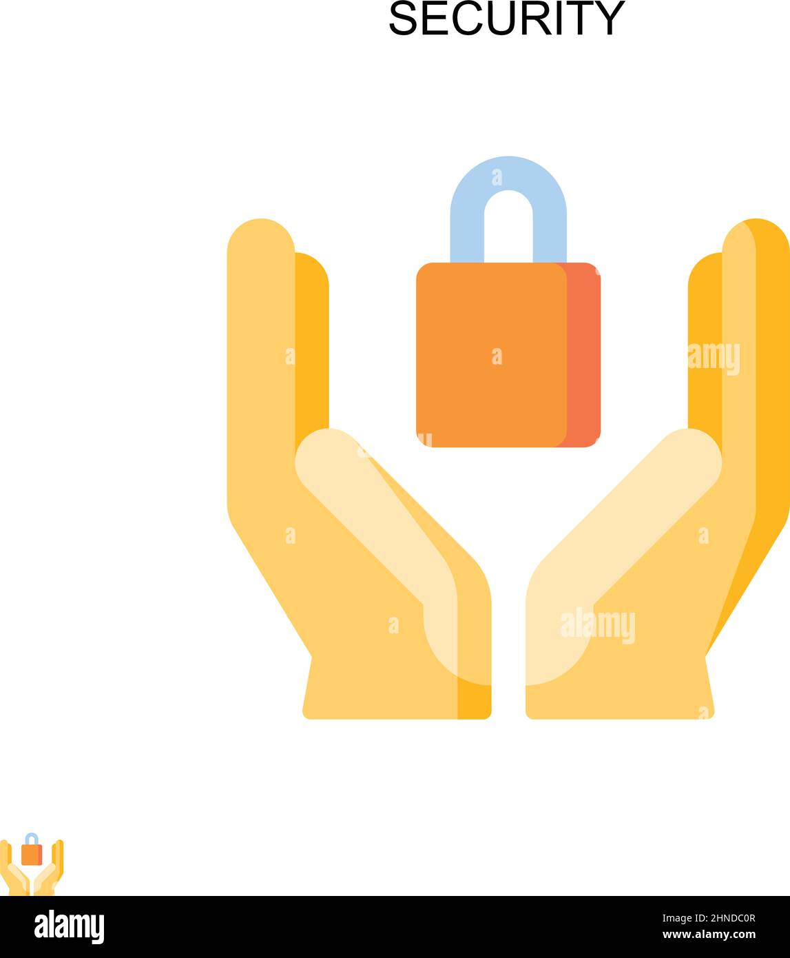 Security Simple vector icon. Illustration symbol design template for ...