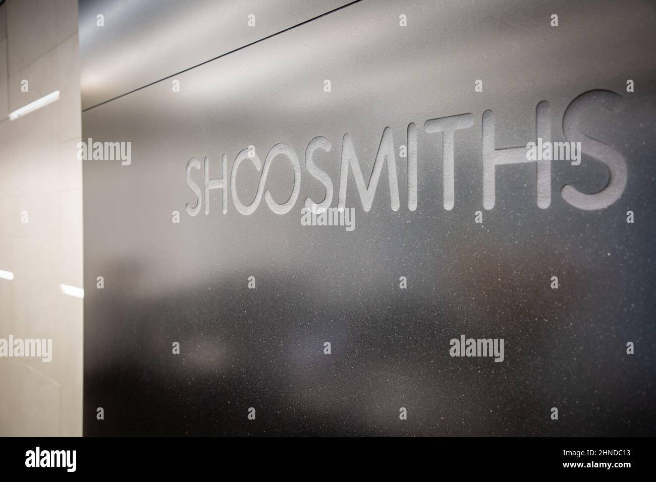 Shoosmiths Law Firm in London, inside reception Stock Photo - Alamy