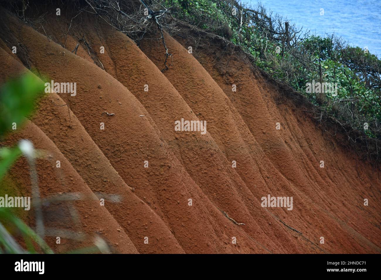 Red Rock formation, Calibishe Dominica Stock Photo - Alamy