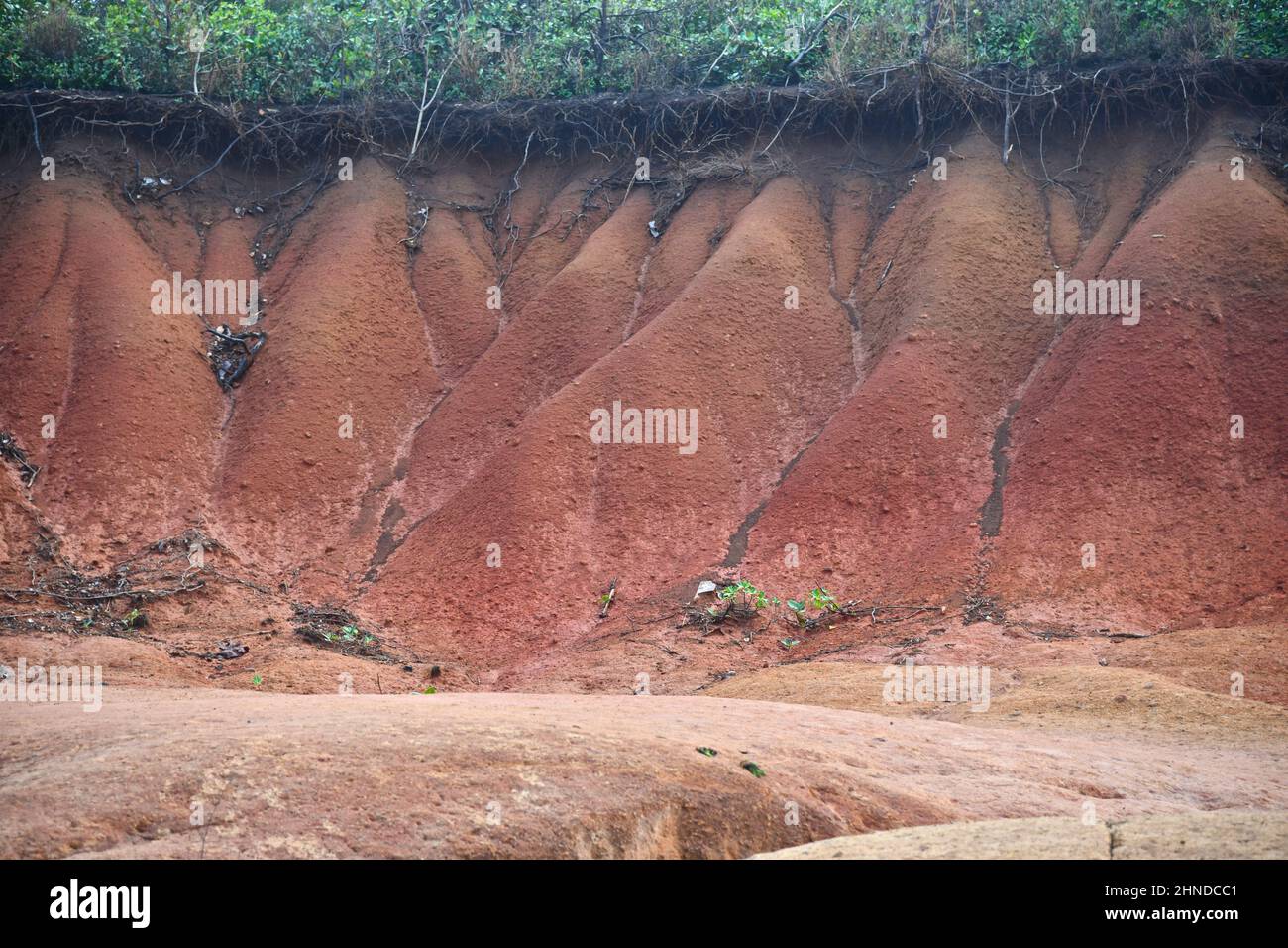 Red Rock formation, Calibishe Dominica Stock Photo - Alamy