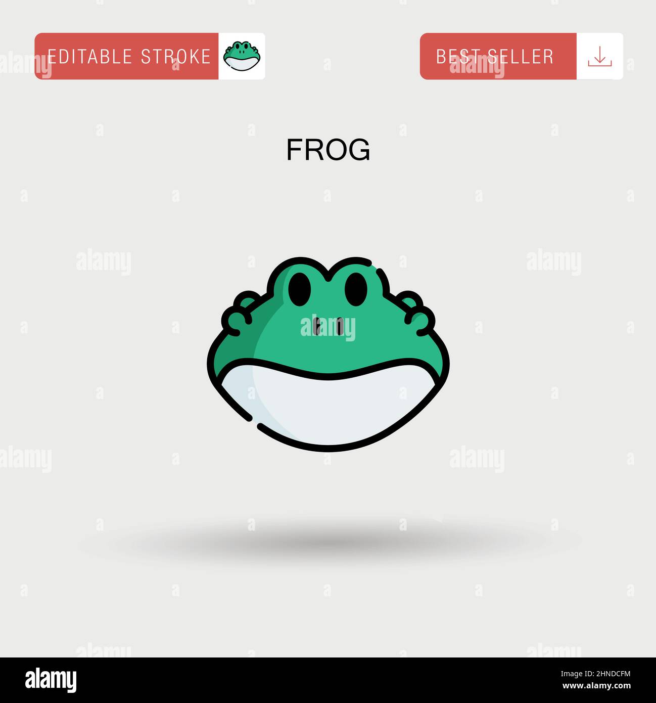 Frog Simple vector icon Stock Vector Image & Art - Alamy