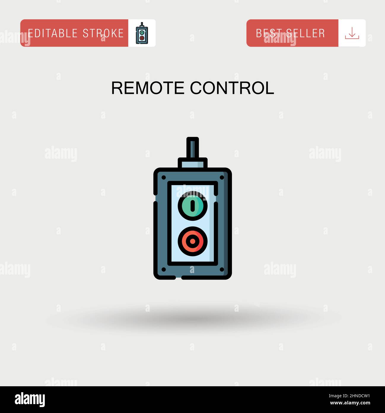 Remote control Simple vector icon Stock Vector Image & Art - Alamy