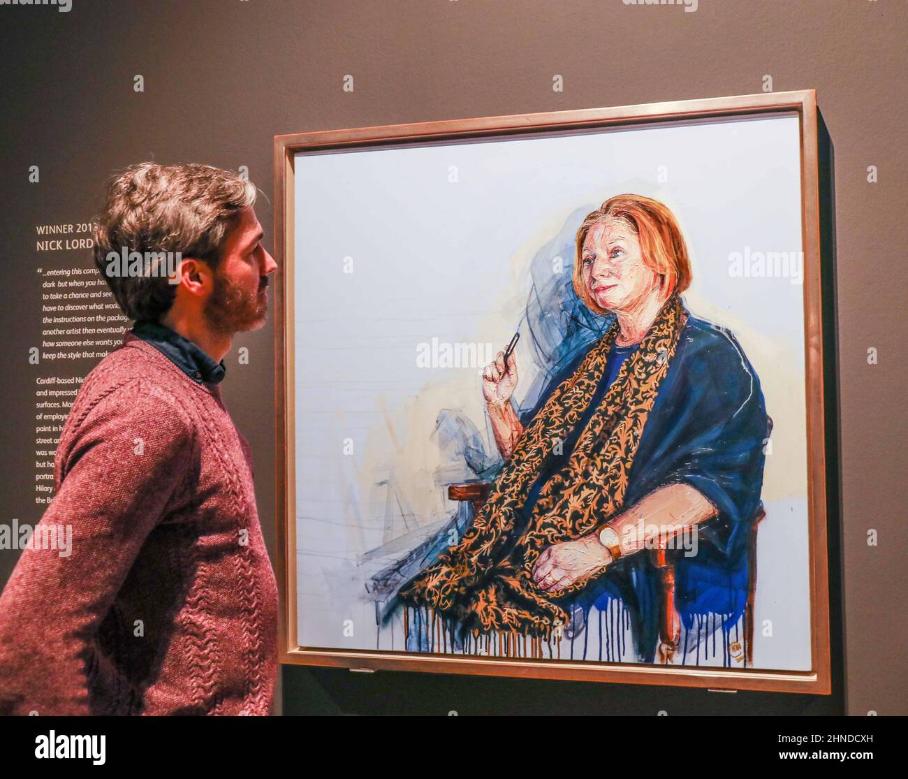 Compton Verney, Warwickshire, UK 16 February 2022 Dame Hilary Mantel ...