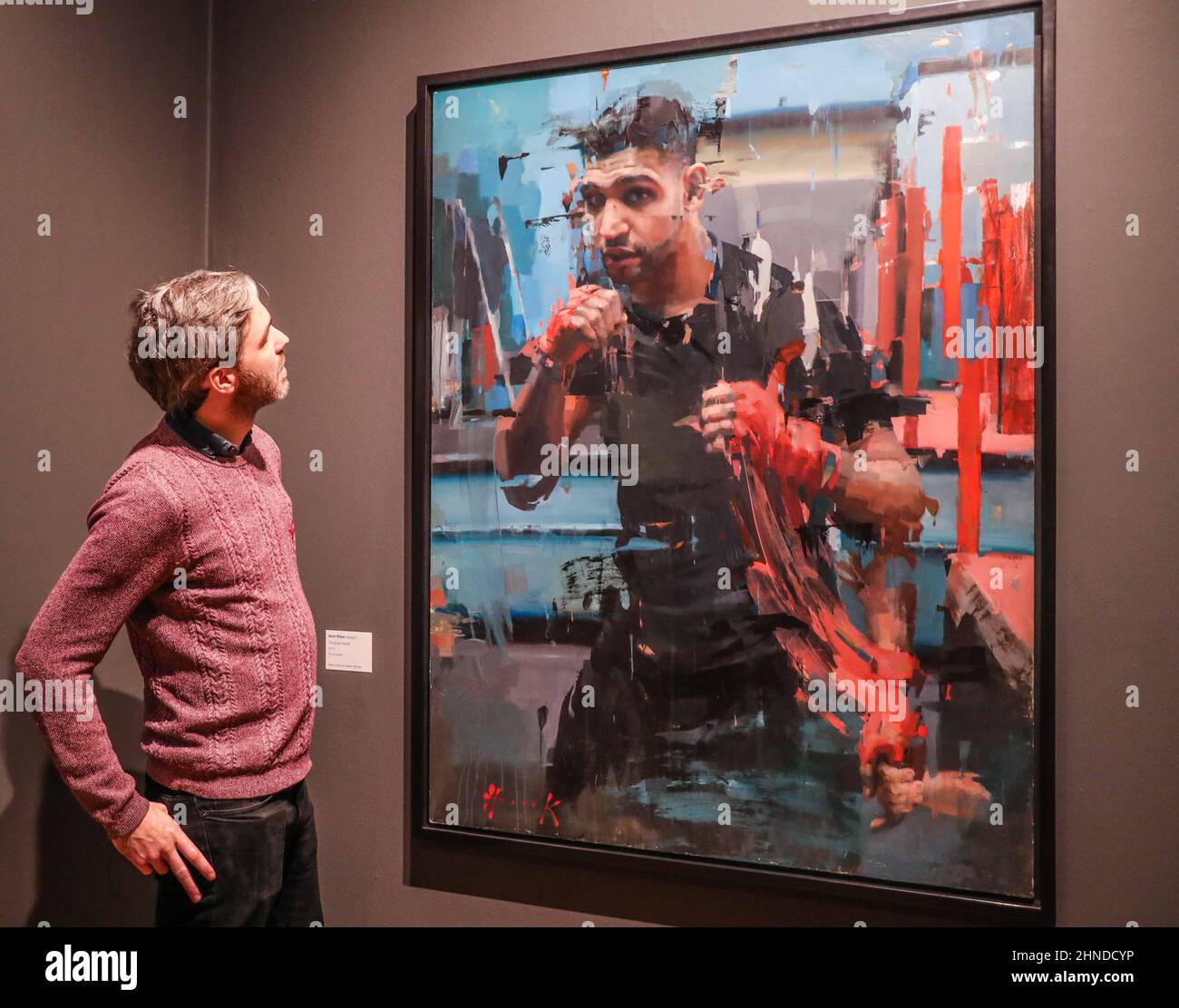 Compton Verney, Warwickshire, UK 16 February 2022 Amir Khan Boxer by ...