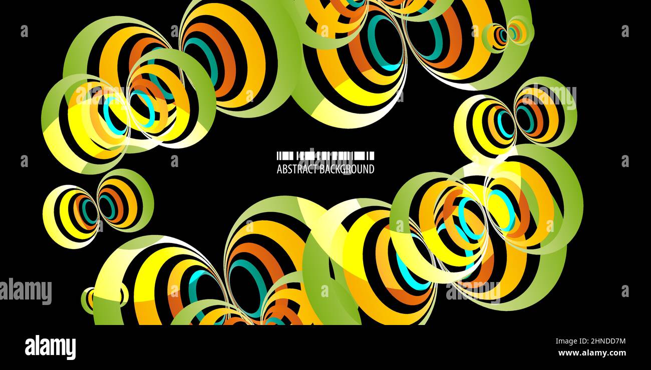 Abstract colorful background vector template with blended multiple ...