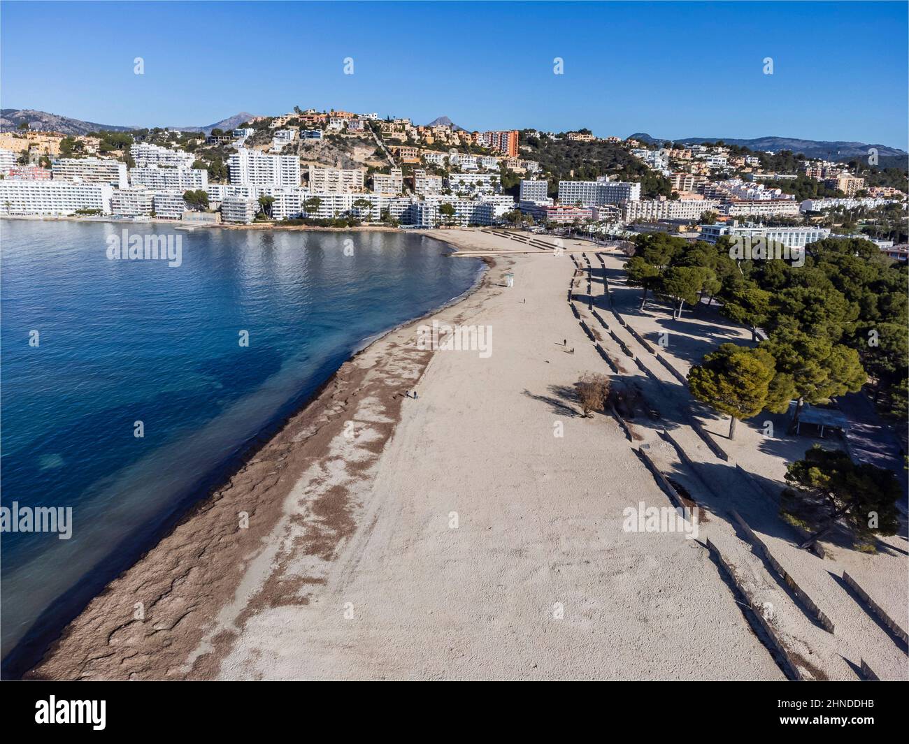 Santa Ponsa beach, Calviá, Mallorca, Balearic Islands, Spain Stock ...