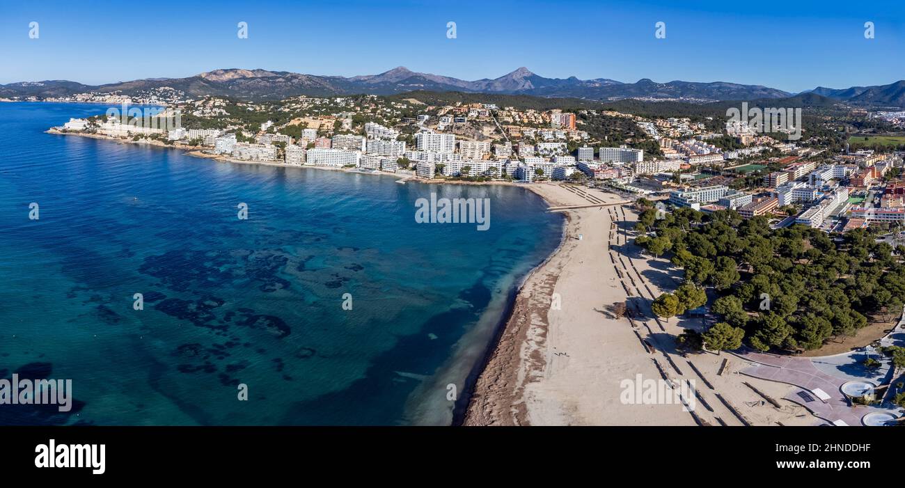 Santa Ponsa beach, Calviá, Mallorca, Balearic Islands, Spain Stock ...