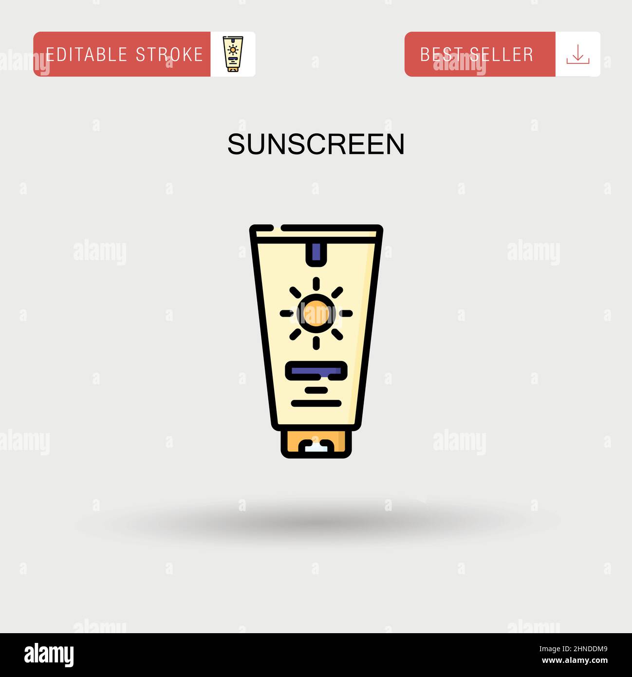 Sunscreen vector icon hi-res stock photography and images - Alamy