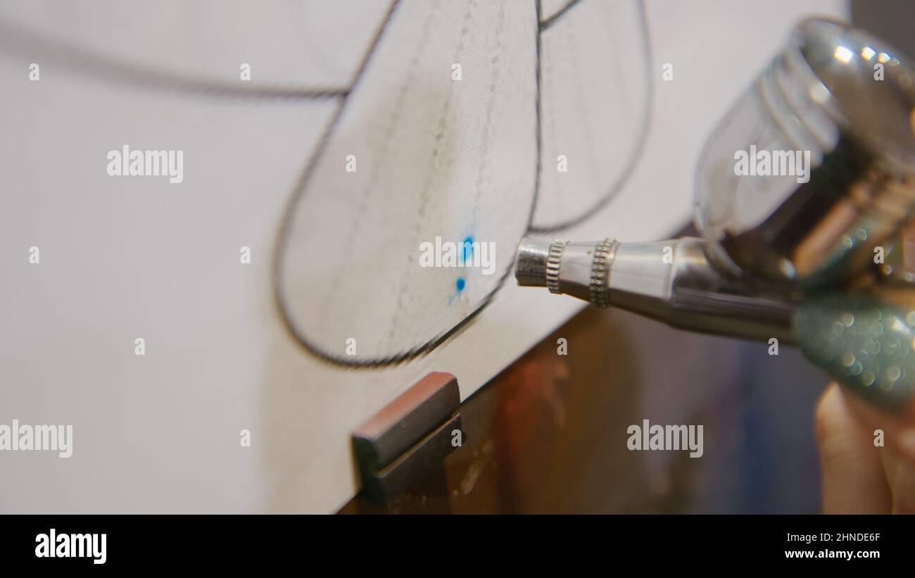 Aerograph airbrush painting aerography hi-res stock photography and ...