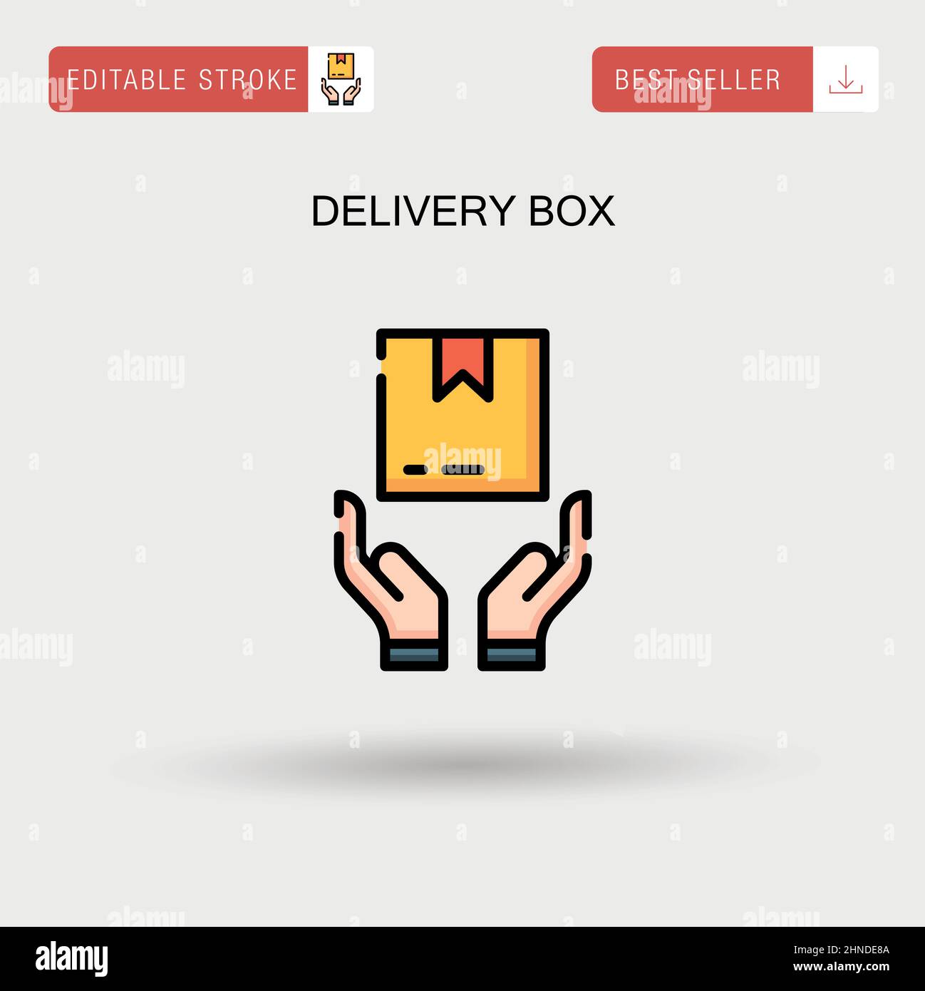 Delivery box icon Stock Vector Images - Alamy
