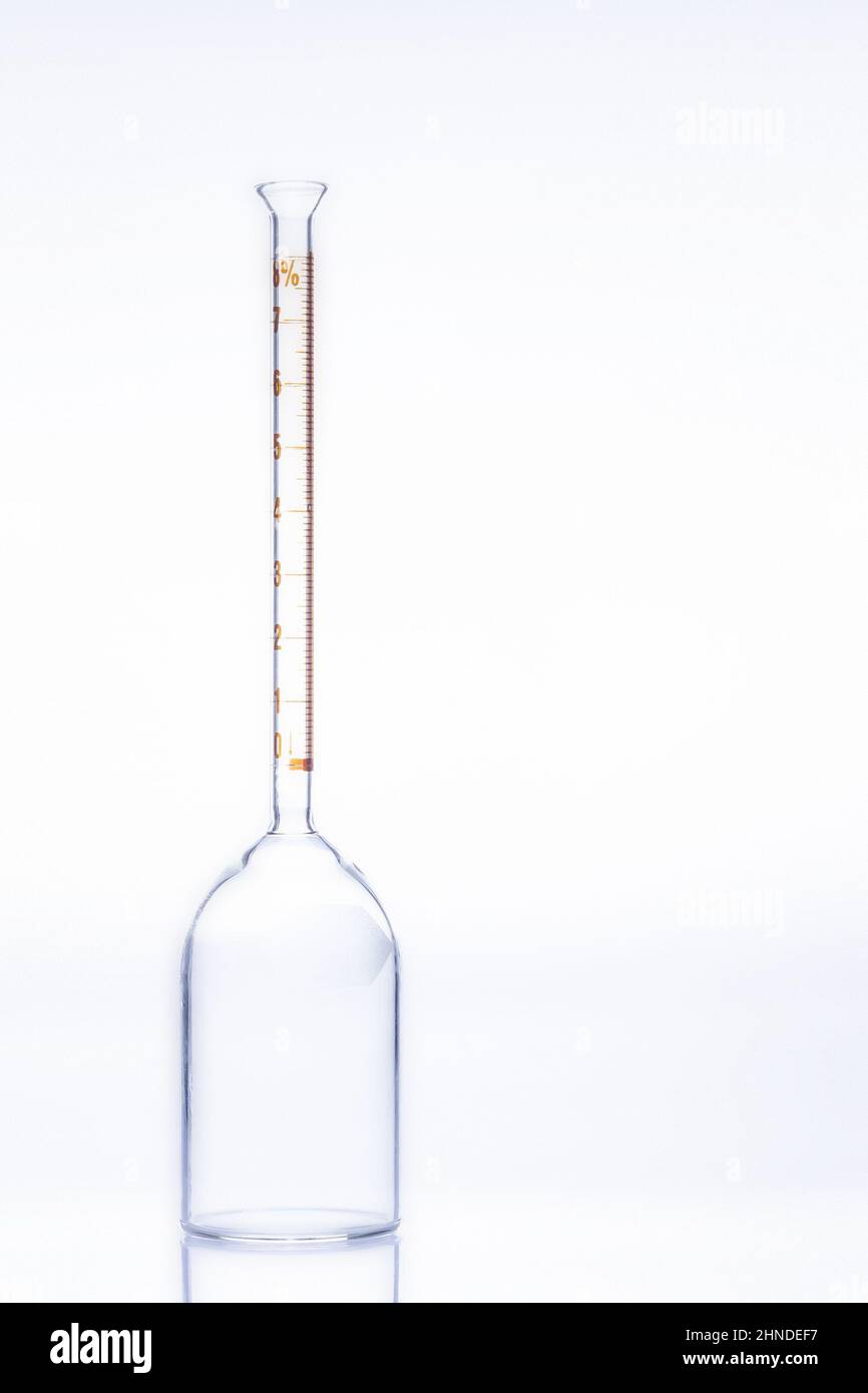 Babcock test bottle for fat determination in milk Stock Photo - Alamy