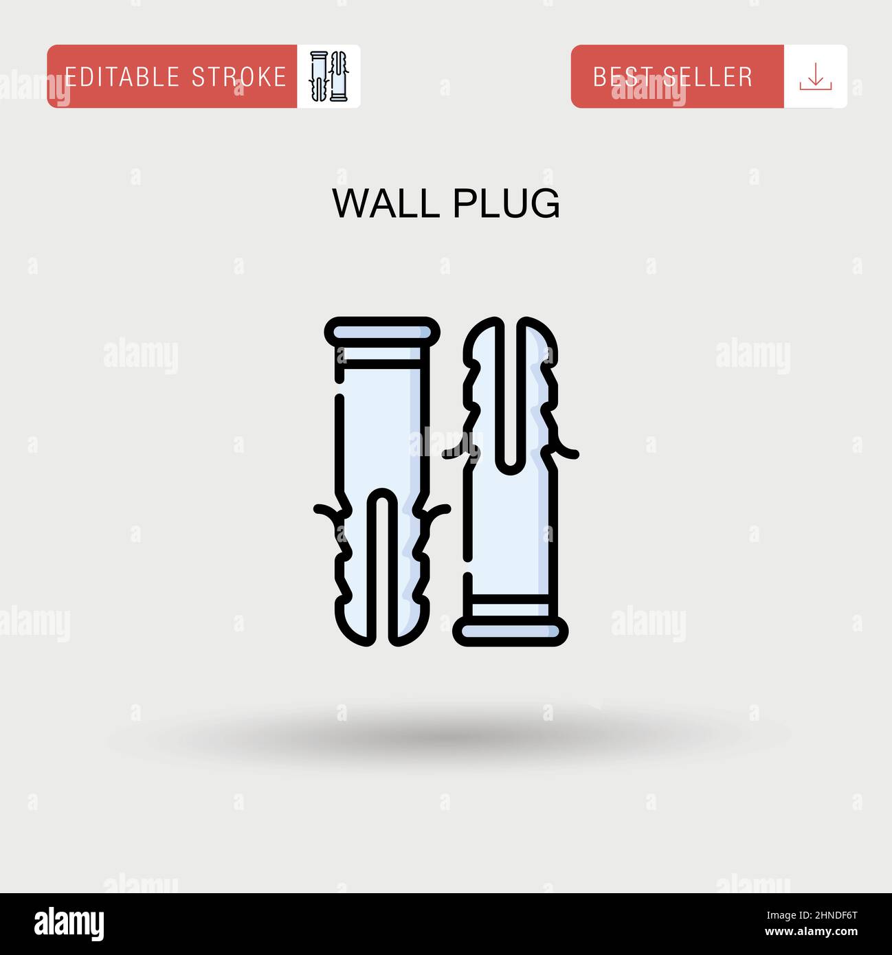Wall plug Simple vector icon Stock Vector Image & Art - Alamy