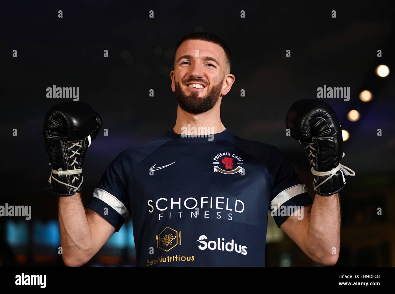 Charlie Schofield during a public workout at Trafford Centre ...