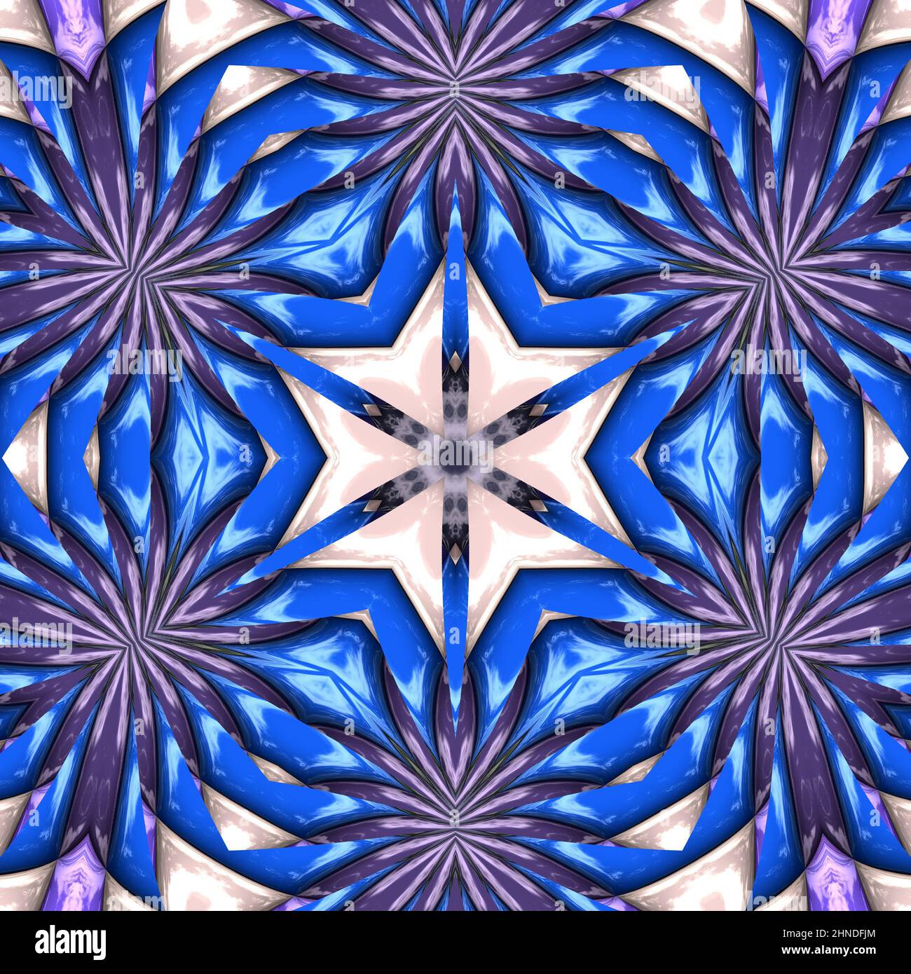 3D puff pixels mandala artwork Stock Photo - Alamy