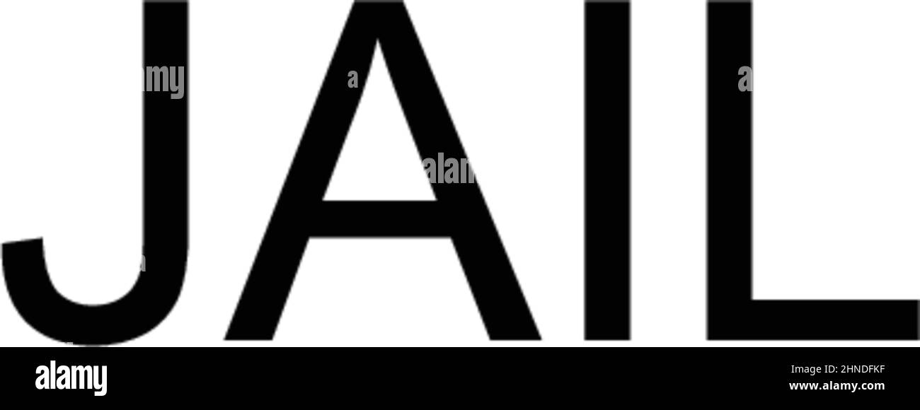 Jail Simple vector icon. Illustration symbol design template for web ...