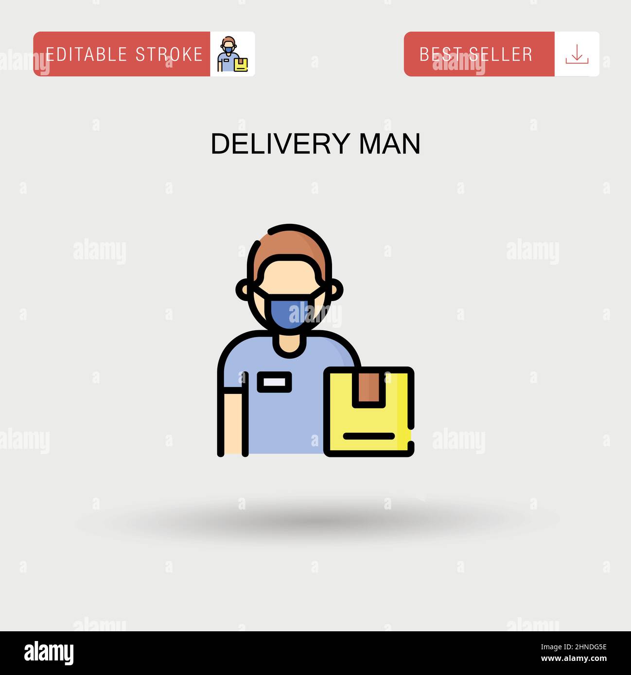 Deliveryman cap Stock Vector Images - Alamy