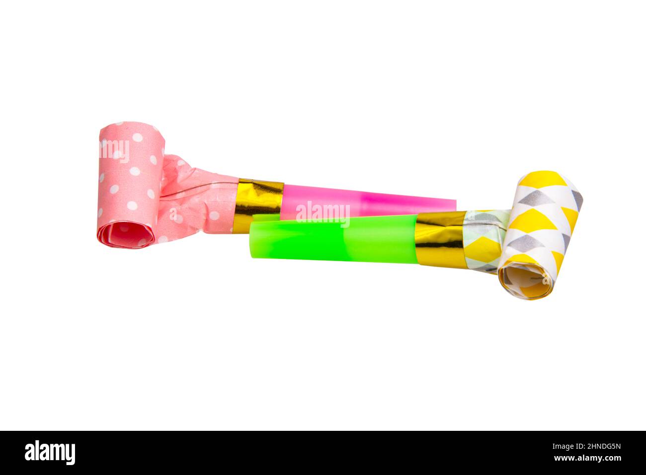 Party horn for carnival isolated on the white background Stock Photo ...