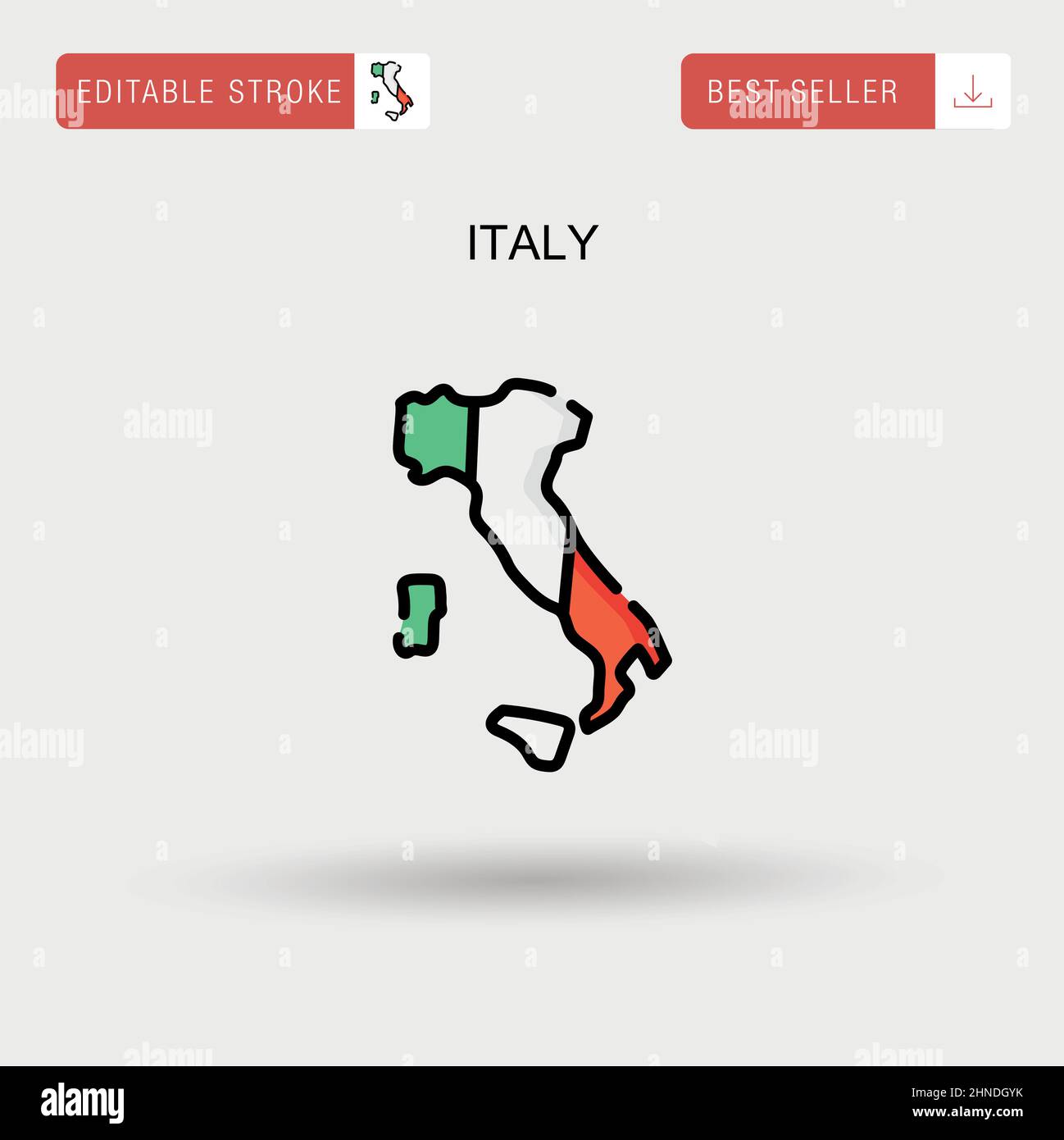 Italy Simple vector icon Stock Vector Image & Art - Alamy