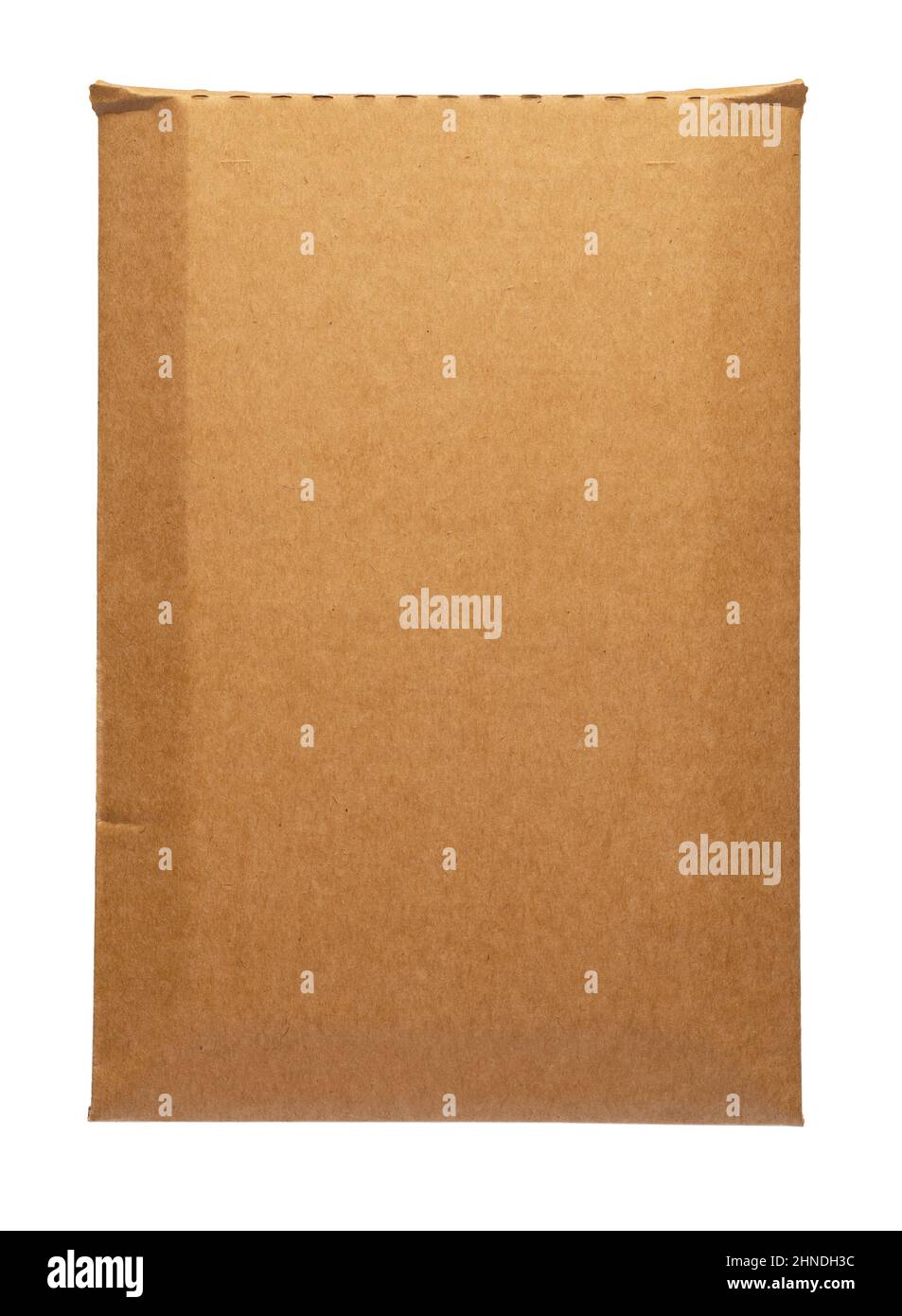 Brown envelope front and back isolated on white background. Letter top ...