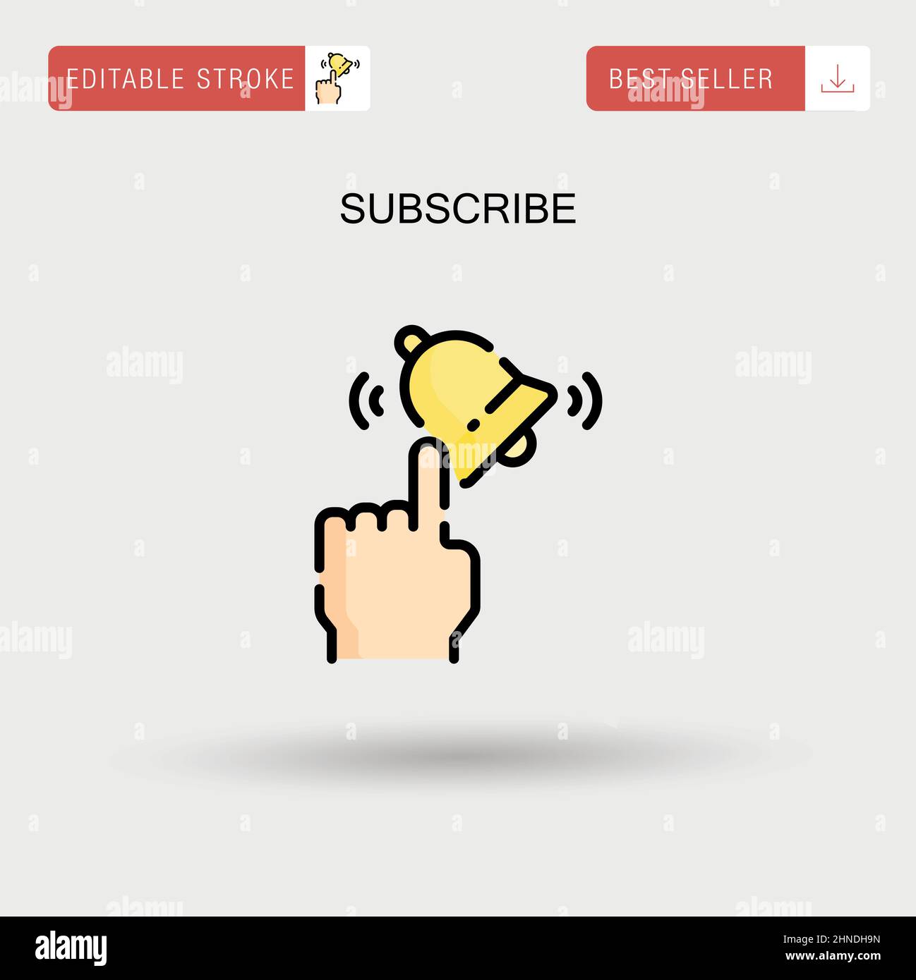 Subscribe Simple vector icon Stock Vector Image & Art - Alamy