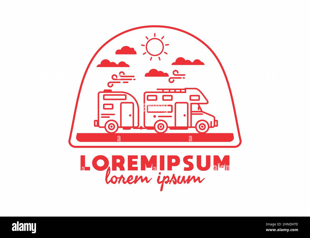 Luxury motorhome Stock Vector Images - Alamy