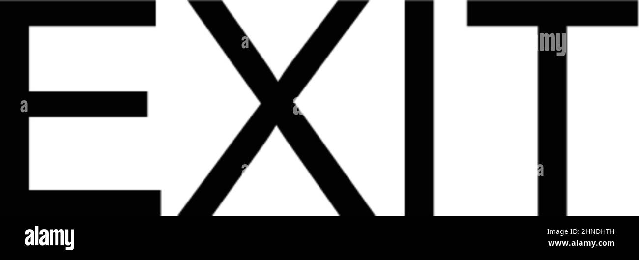 Emergency exit pictogram exit sign hi-res stock photography and images ...