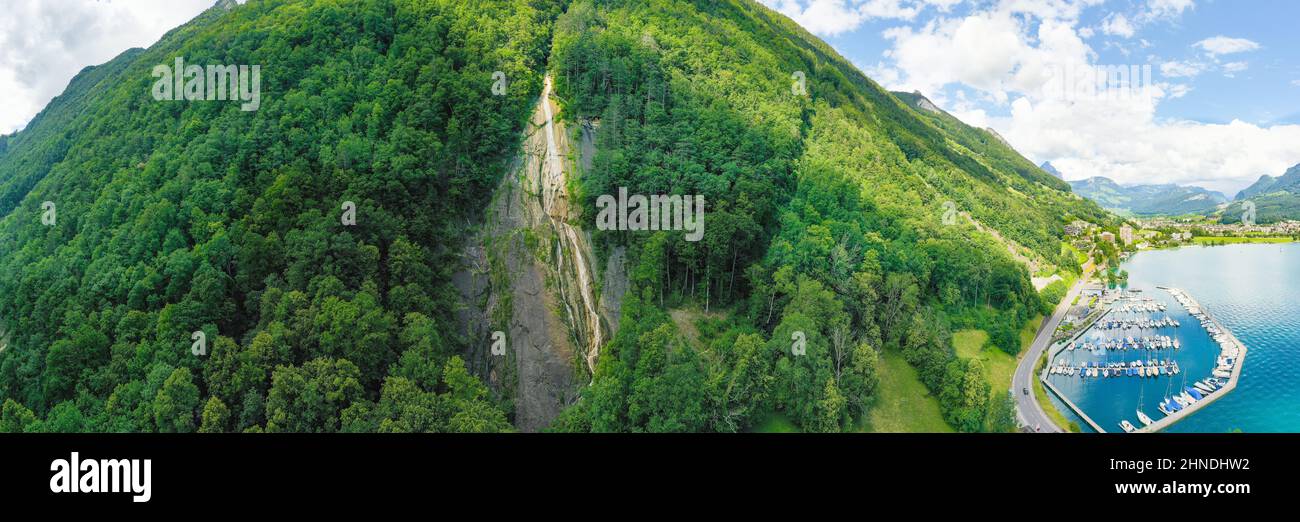 Brunnen switzerland aerial hi-res stock photography and images - Alamy