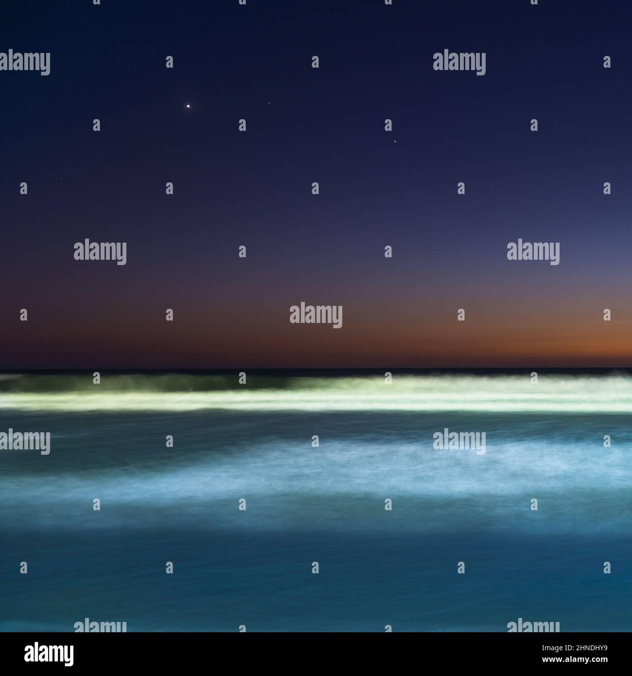 The night ocean. Blur long exposure. Photo looks like the picture ...