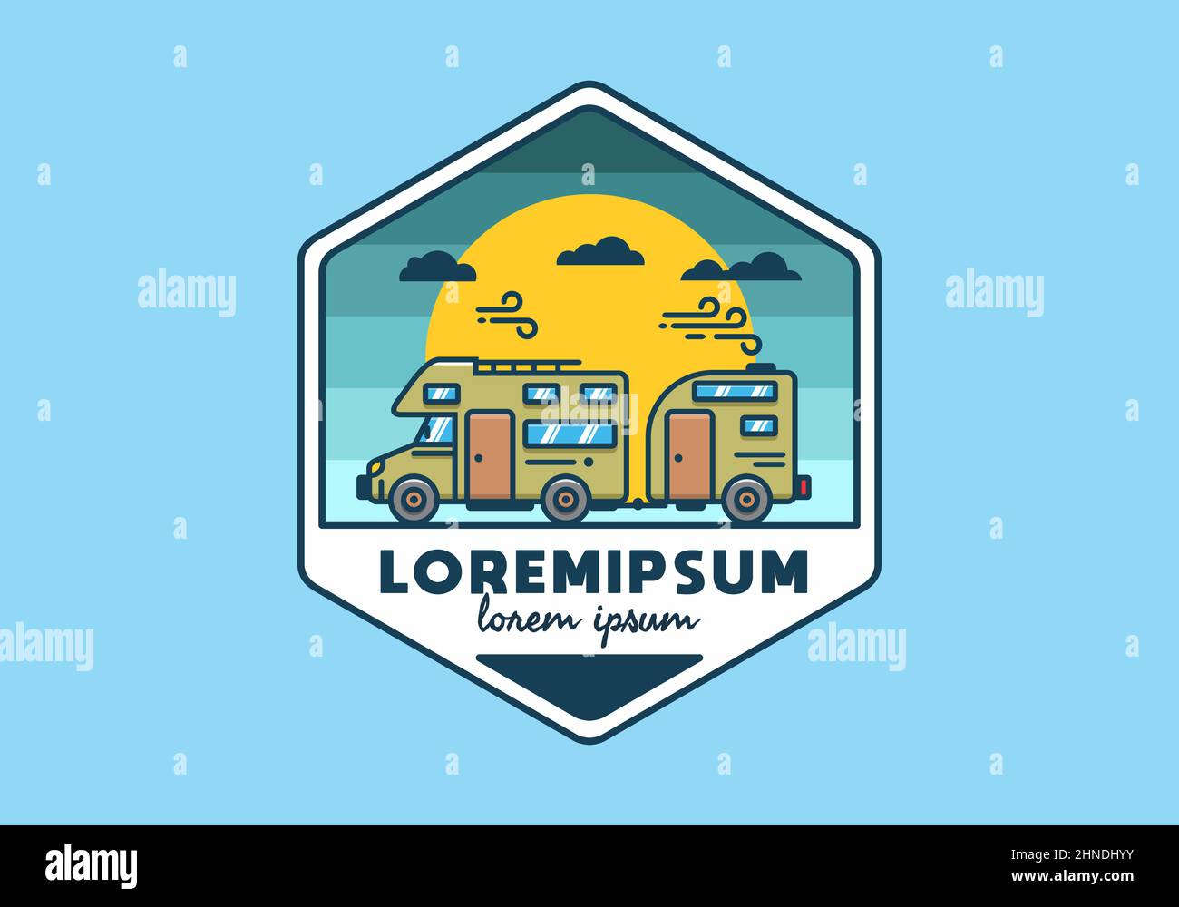 Luxury motorhome Stock Vector Images - Alamy