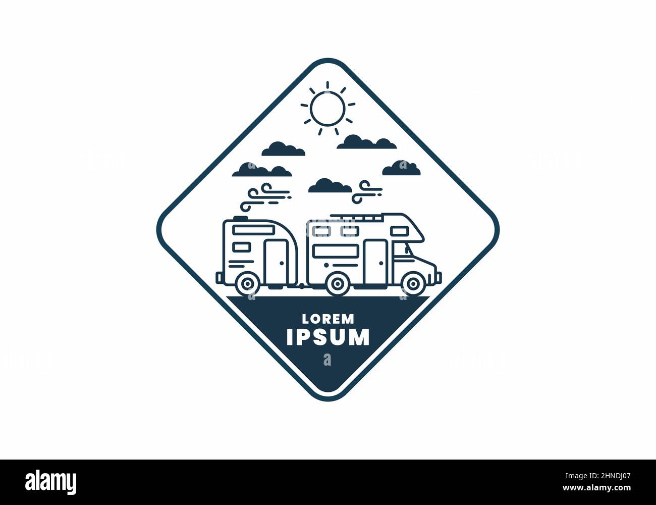 Luxury motorhome Stock Vector Images - Alamy