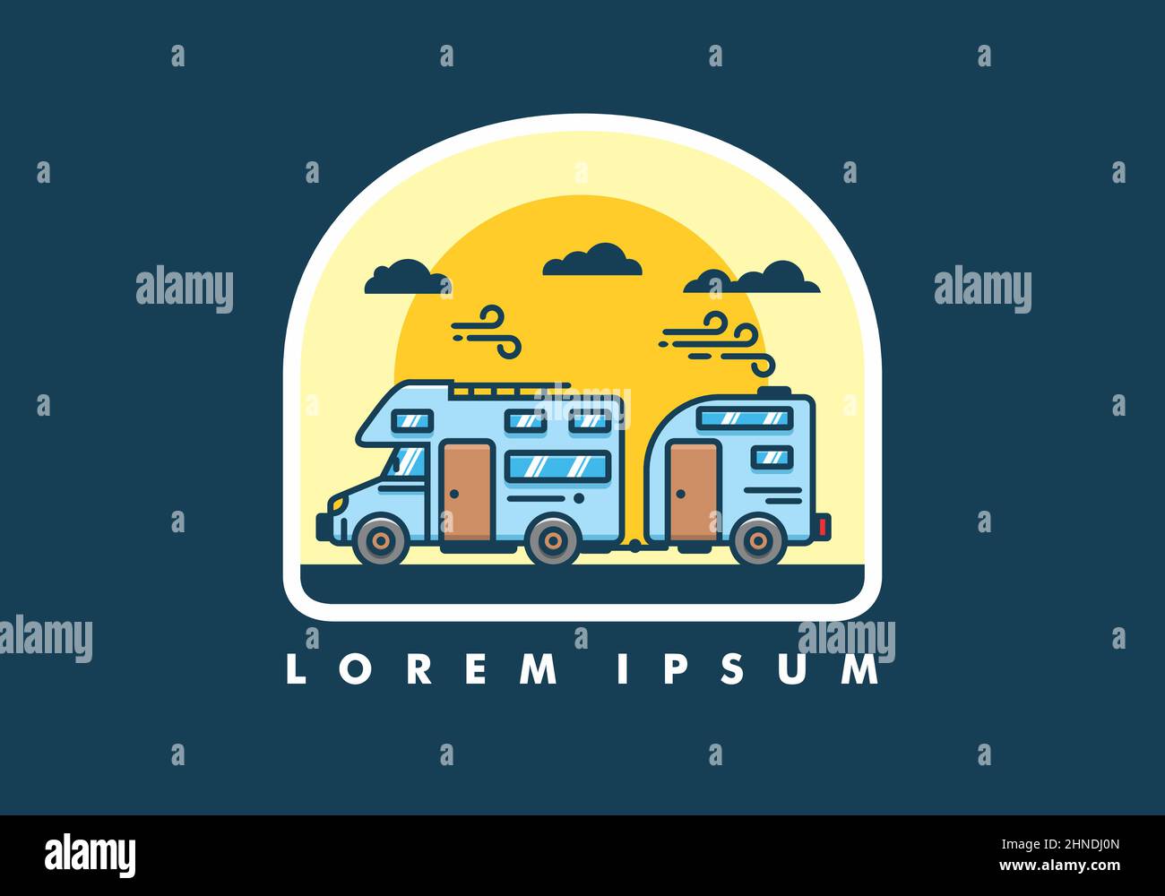 Luxury motorhome Stock Vector Images - Alamy