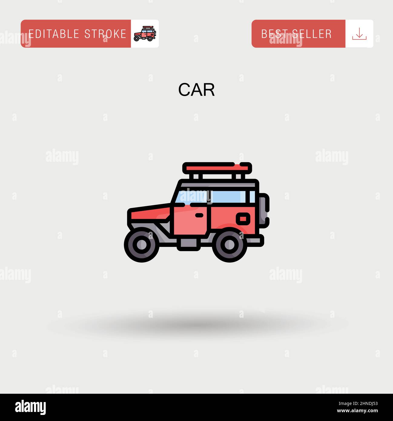 Car Simple vector icon Stock Vector Image & Art - Alamy