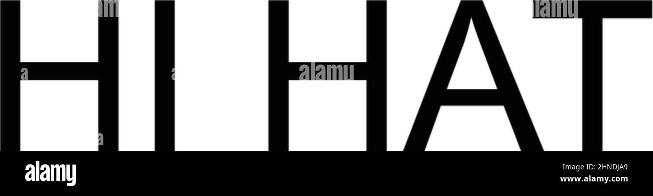 Hi hat Simple vector icon. Illustration symbol design template for web ...