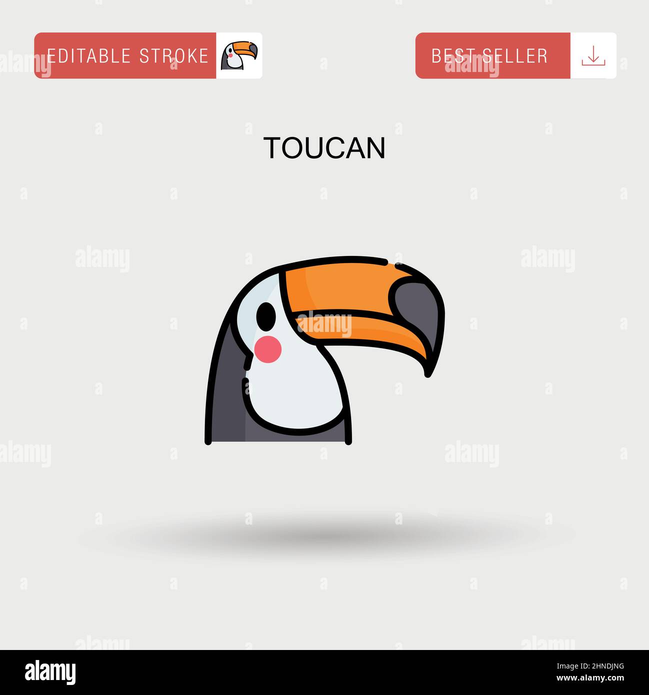 Big bird drawing toucan hi-res stock photography and images - Alamy