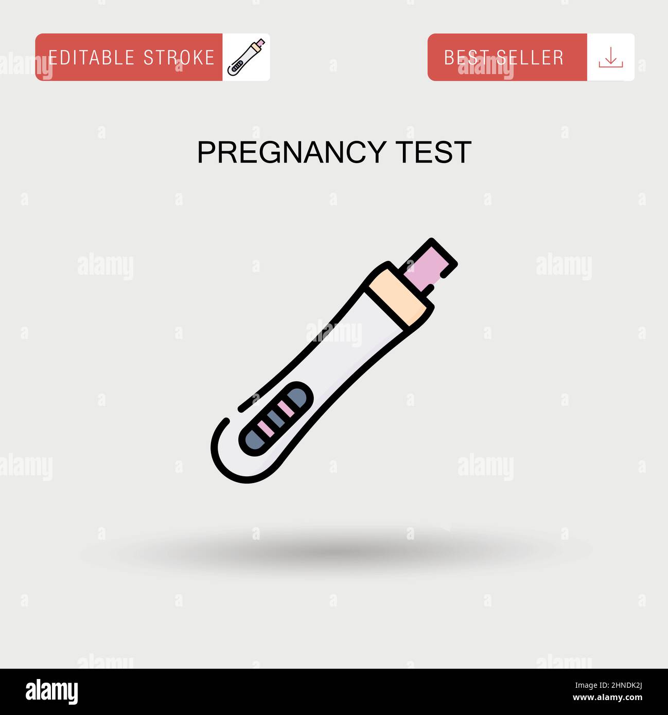 Pregnancy test Simple vector icon Stock Vector Image & Art - Alamy