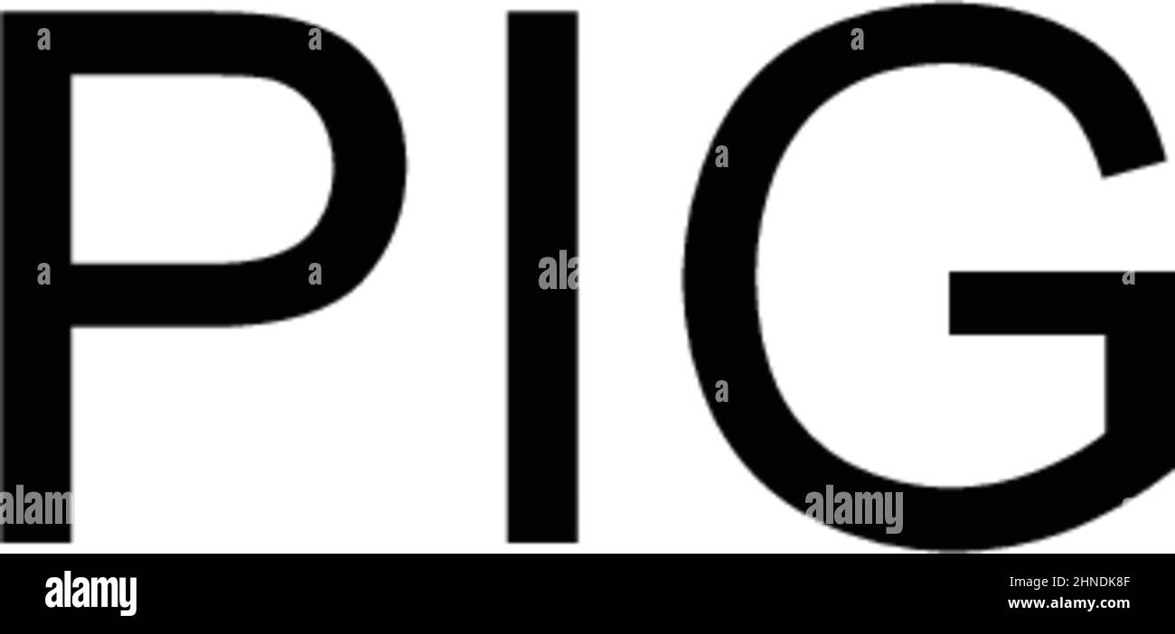 Pig label symbol pork meat hi-res stock photography and images - Alamy