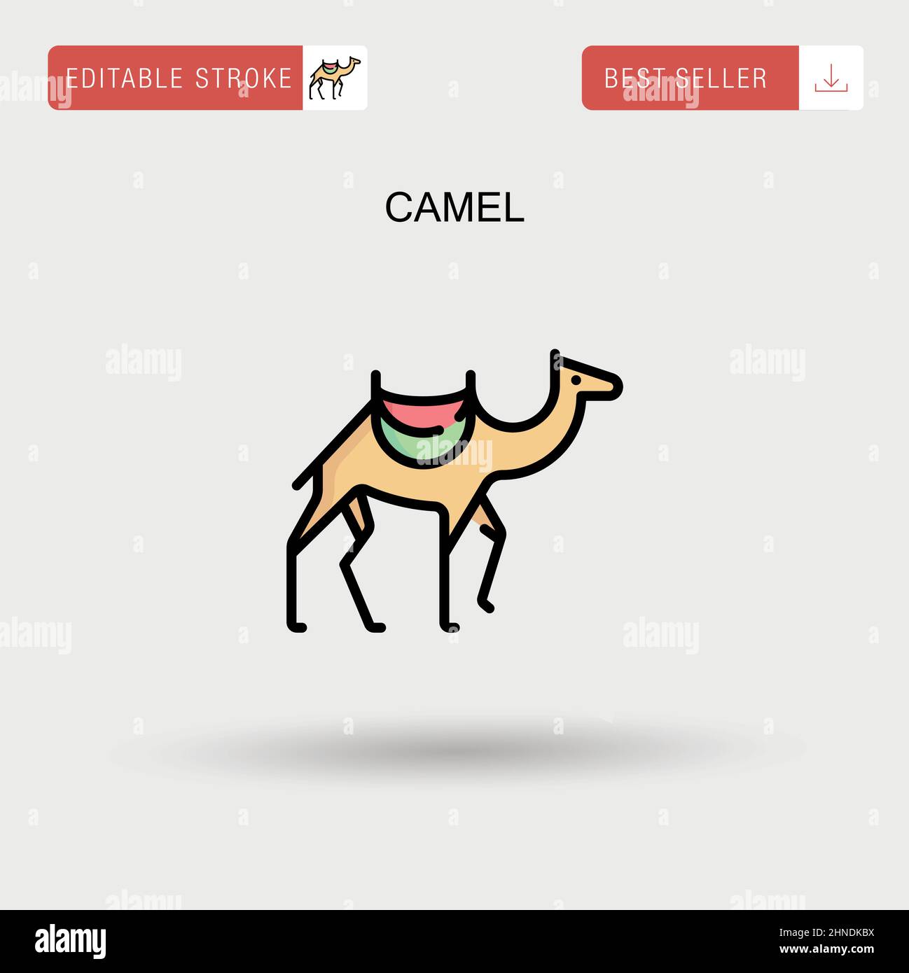 Camel Simple vector icon Stock Vector Image & Art - Alamy